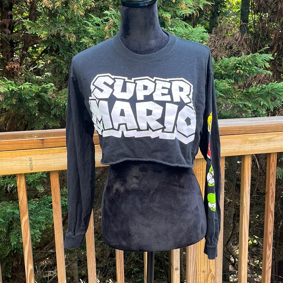 Nintendo | Tops | Super Mario Bros Crop Top | Poshmark